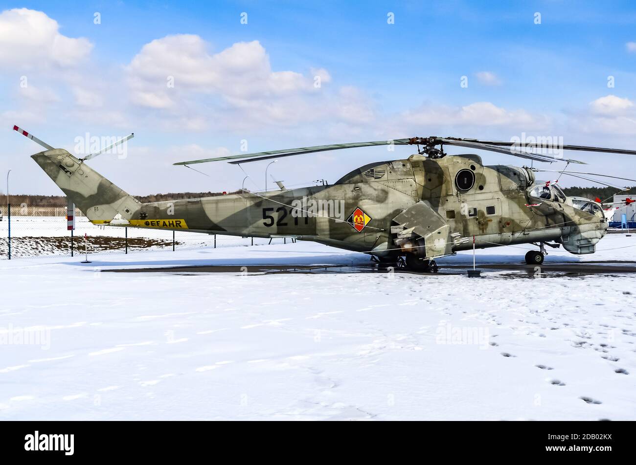 East German Air Force Mil Mi-24D on display in the Military History ...