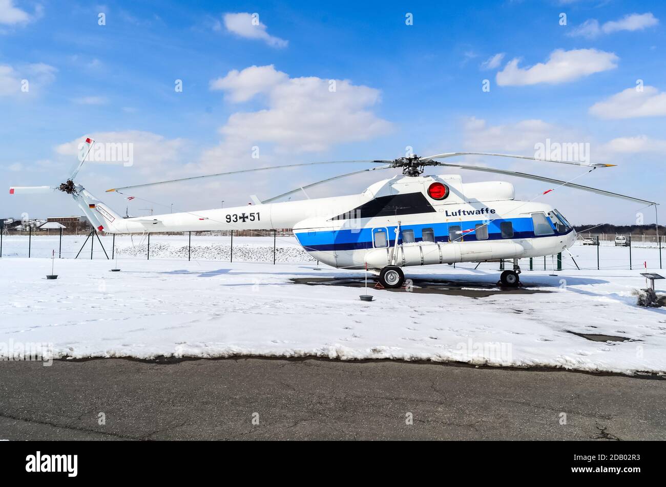 German Air Force Mil Mi-8S on display in the Military History Museum in ...