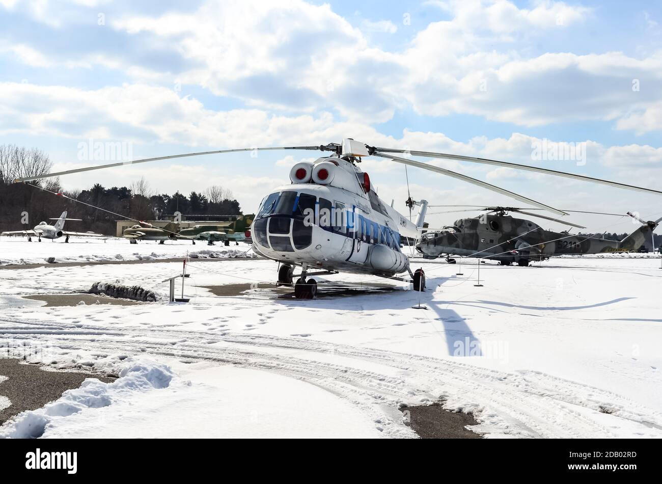 German Air Force Mil Mi-8S on display in the Military History Museum in ...