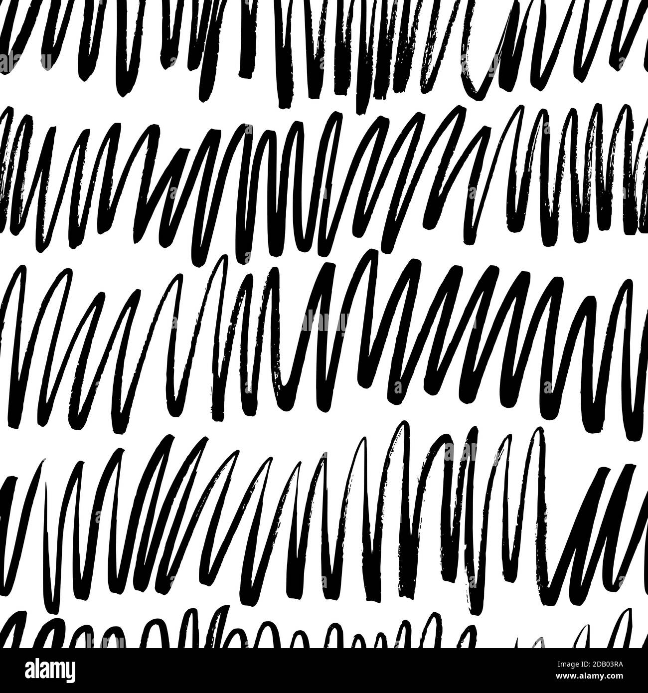 Hand drawn doodle lines vector seamless pattern Stock Vector Image ...