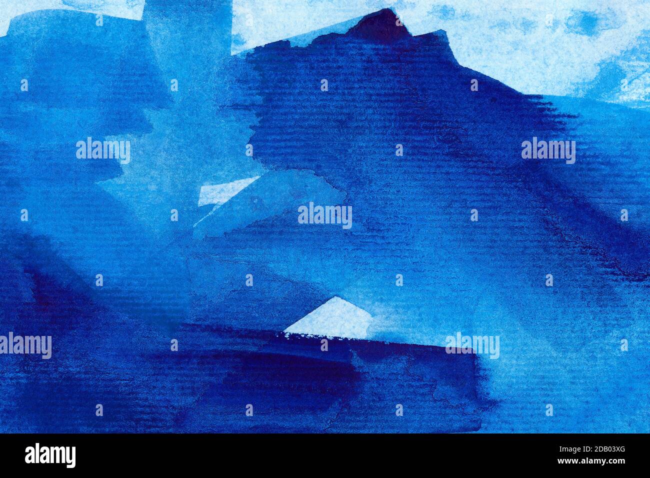 Light blue abstract watercolor background. Monochrome watercolour ...