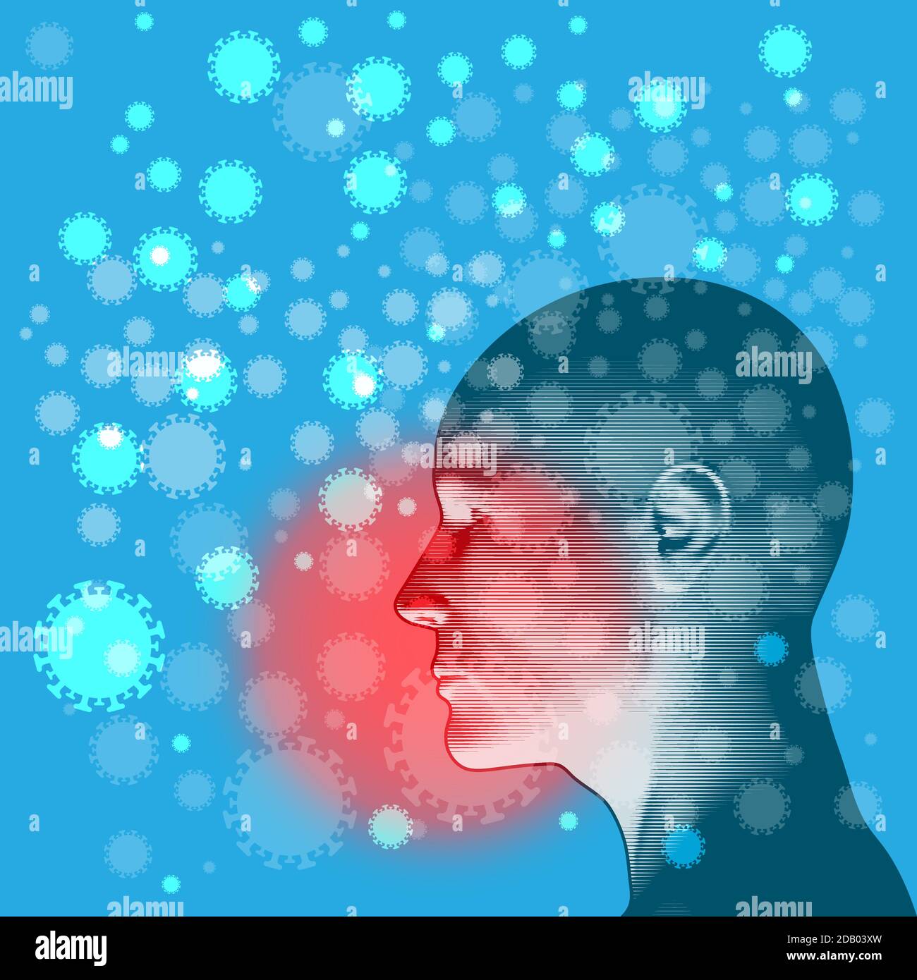 Pandemic illness pathogen transmission Stock Vector Images - Alamy