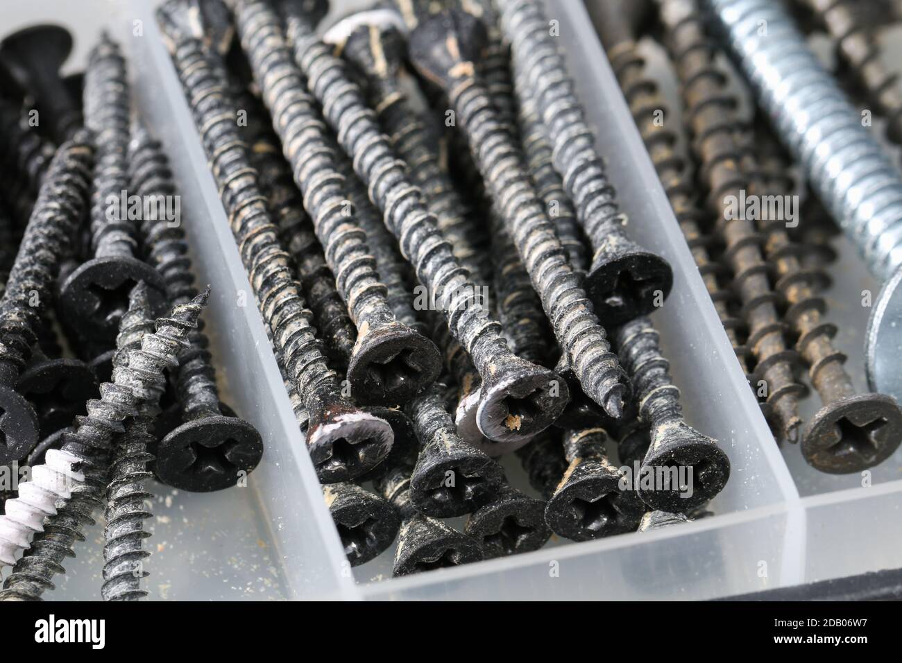 Black iron screws, dowel nails for wood, concrete. Fasteners and ...
