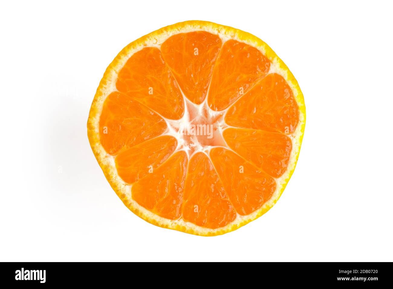 Japanese orange, mikan, isolated on white background Stock Photo - Alamy