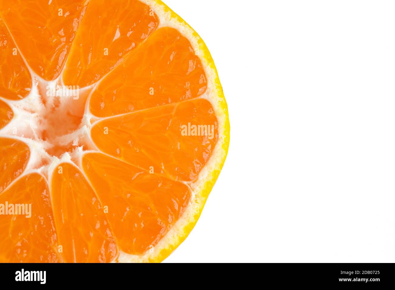 Japanese orange, mikan, isolated on white background Stock Photo - Alamy