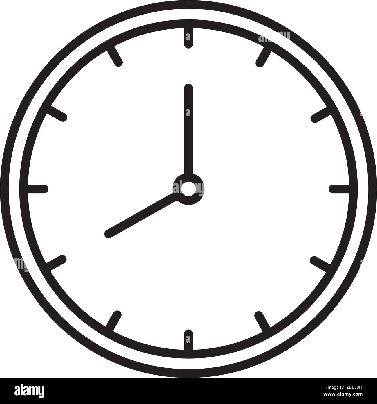 time watch clock line style icon vector illustration design Stock ...