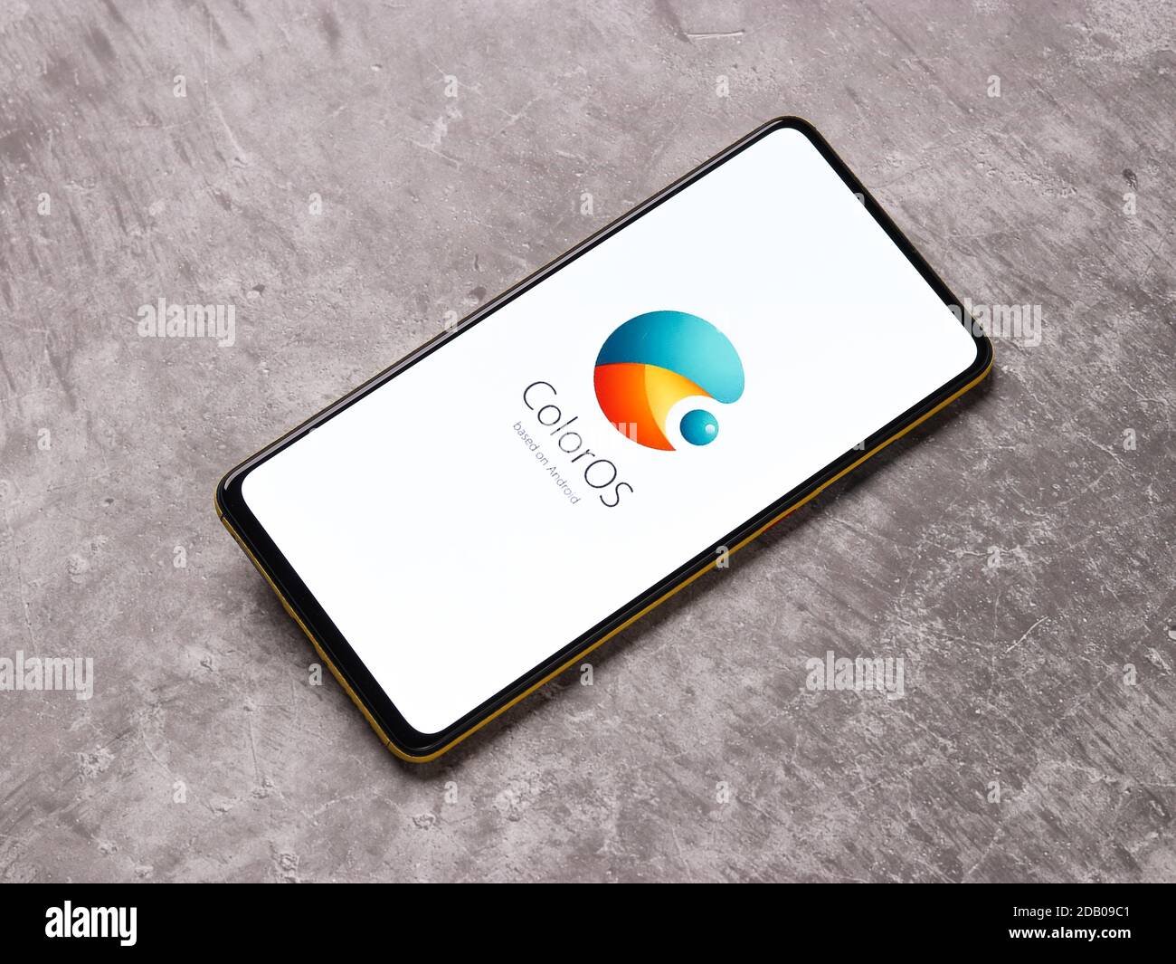 Assam, india - November 15, 2020 : Color OS logo on phone screen stock ...