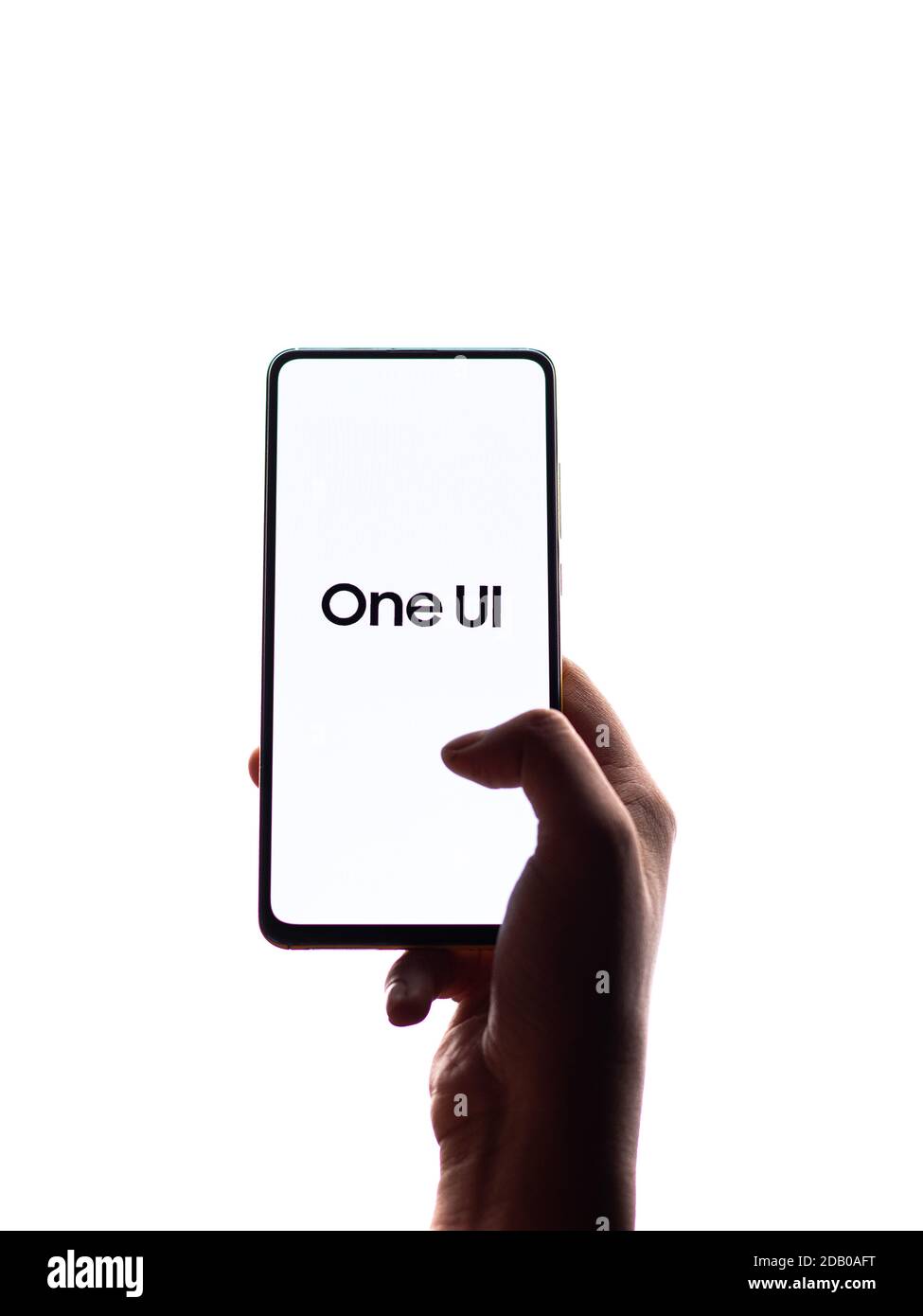 Assam, india - November 15, 2020 : One UI logo on phone screen stock ...