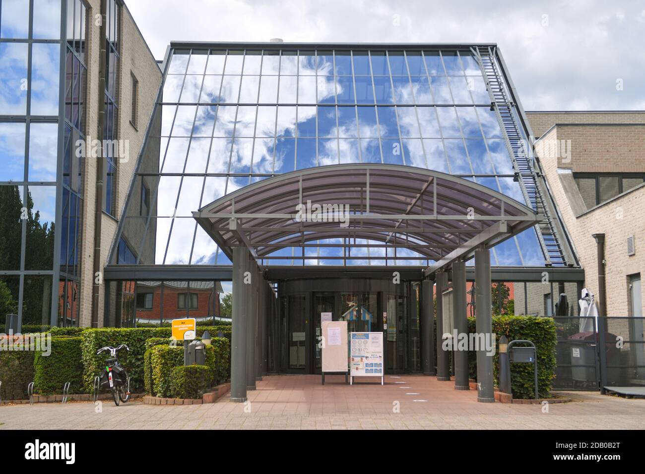 Illustration picture shows a detail of City Hall in Mol, Monday 29 June ...