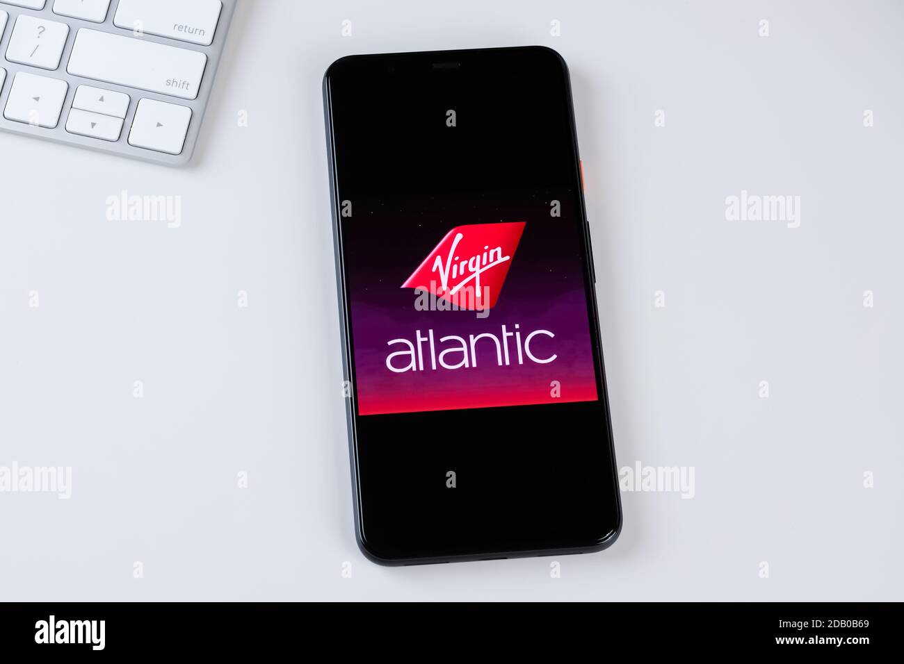 Virgin Atlantic app logo on a smartphone screen Stock Photo - Alamy