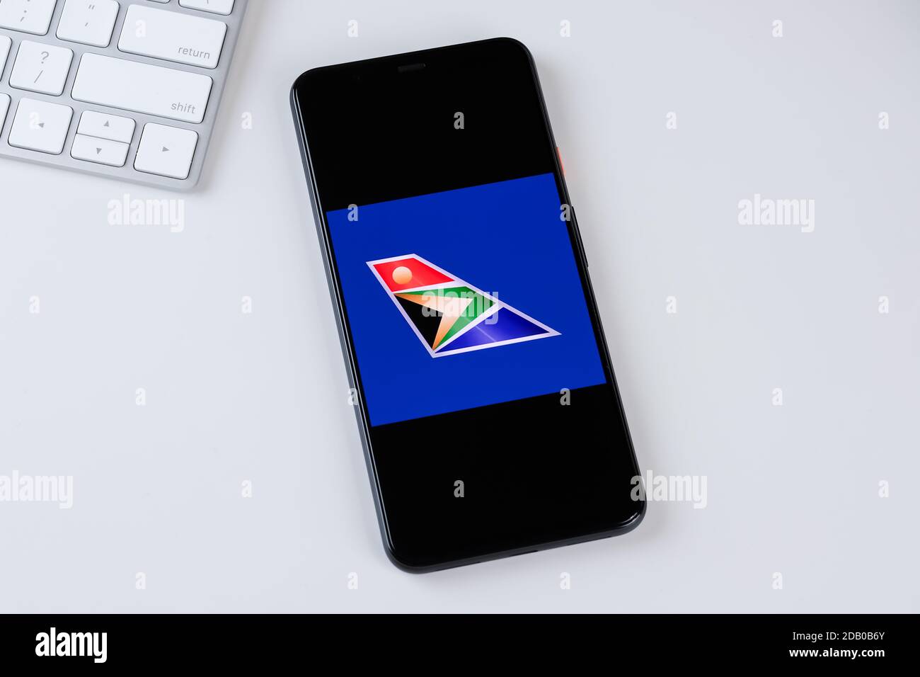 South African Airways app logo on a smartphone screen Stock Photo - Alamy