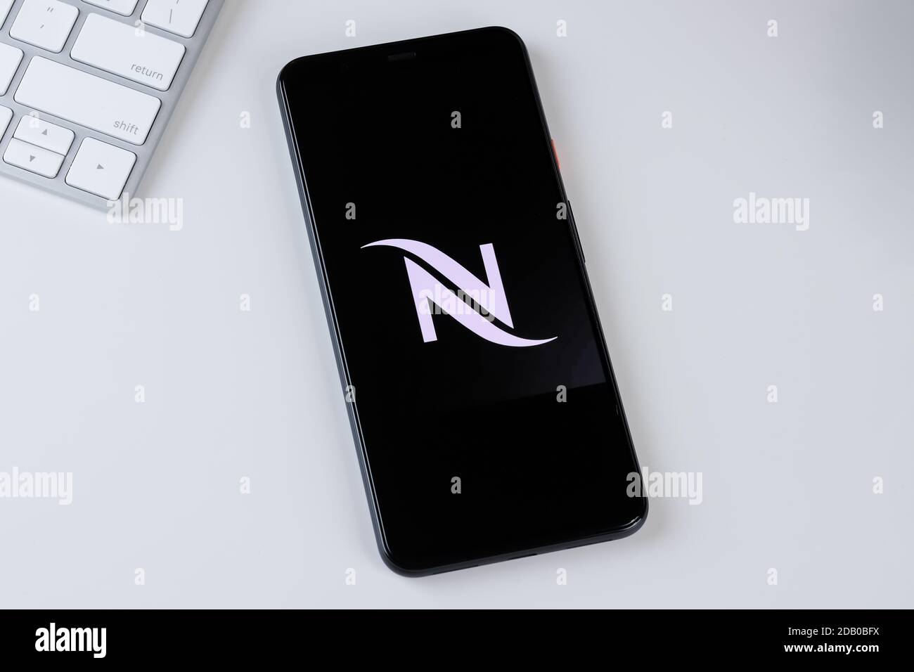 Nespresso app logo on a smartphone screen Stock Photo - Alamy