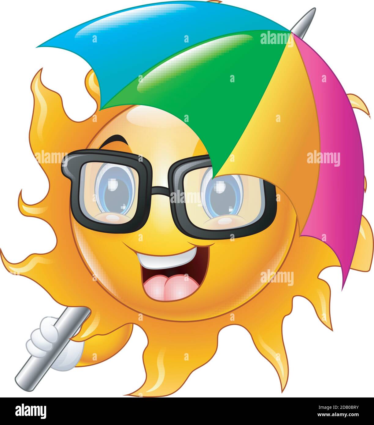 Cartoon Sun With Sunglasses