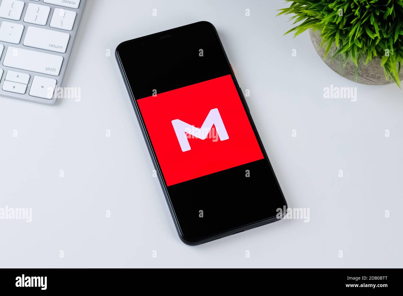 MEGA app logo on a smartphone screen Stock Photo - Alamy
