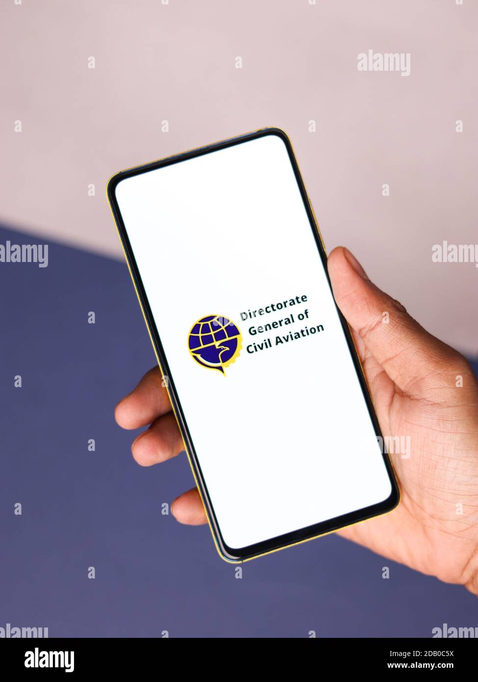 Assam, india - November 15, 2020 : DGCA logo on phone screen stock ...