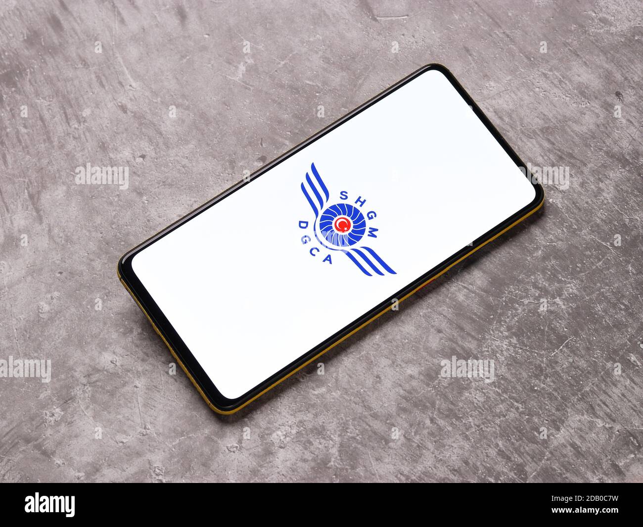 Assam, india - November 15, 2020 : DGCA logo on phone screen stock ...