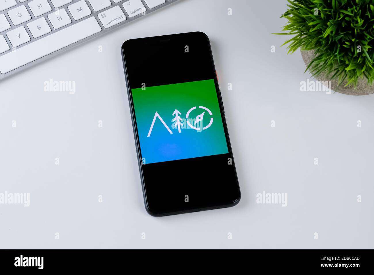 Recreation.gov app logo on a smartphone screen Stock Photo - Alamy