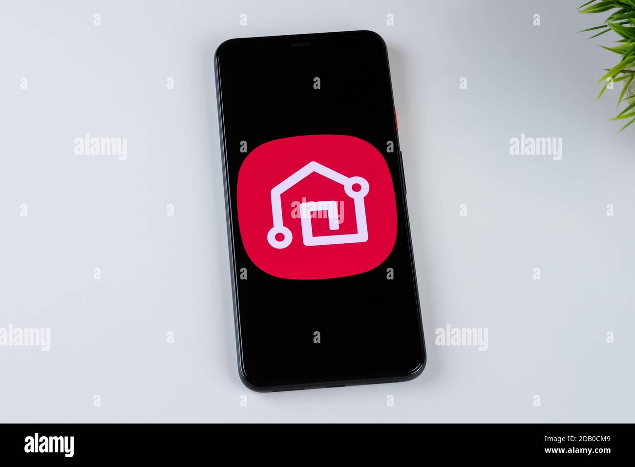 LG ThinQ app logo on a smartphone screen Stock Photo - Alamy