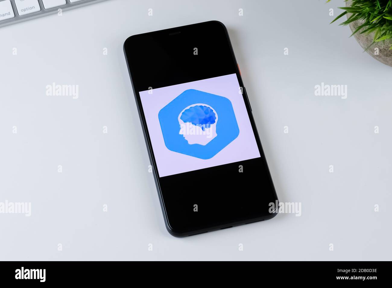 Elevate - Brain Training Games app logo on a smartphone screen Stock ...