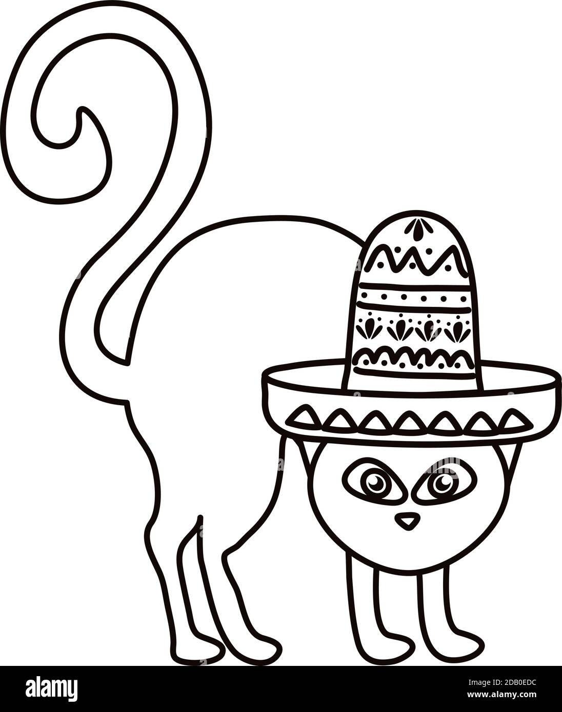 Cat mexico Stock Vector Images - Alamy