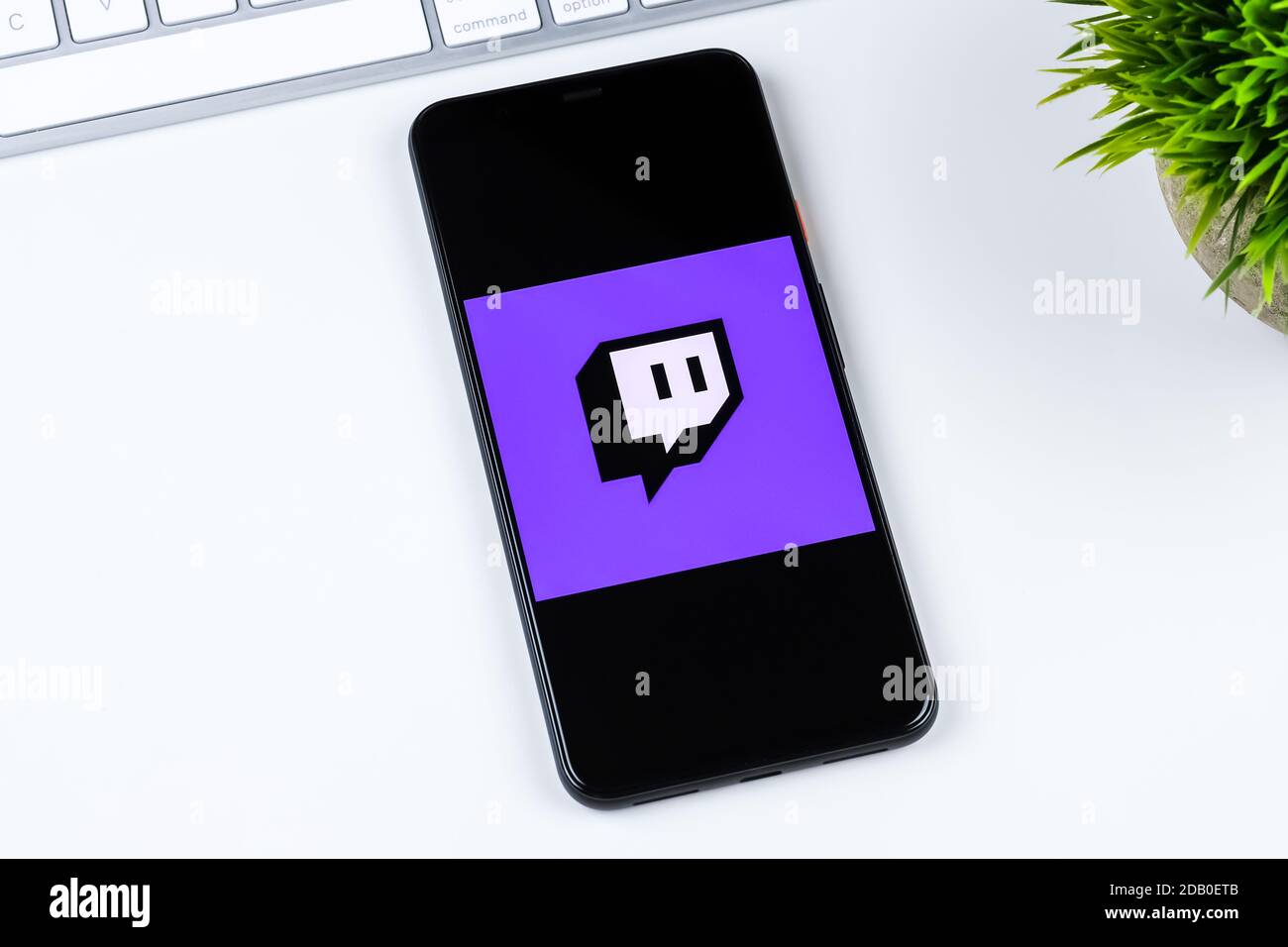Twitch app logo on a smartphone screen Stock Photo - Alamy