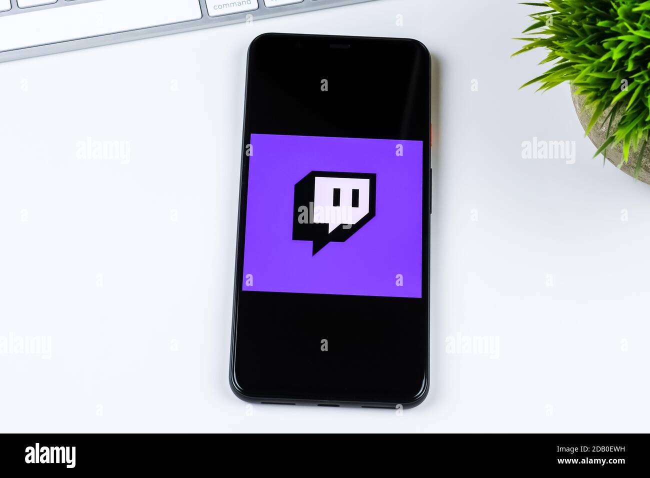 Twitch app logo on a smartphone screen Stock Photo - Alamy
