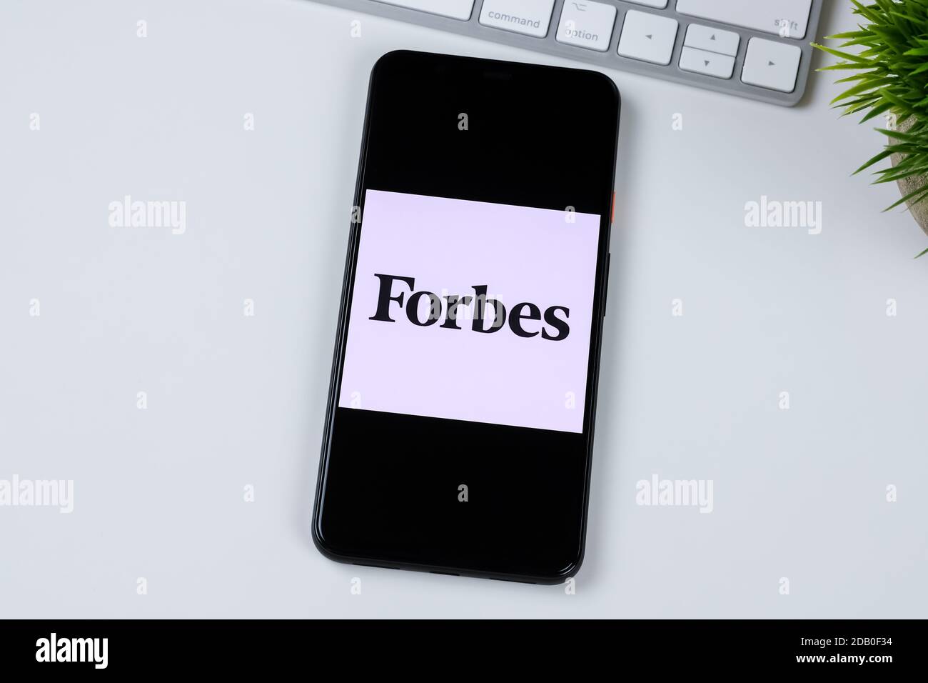 Forbes Magazine app logo on a smartphone screen Stock Photo - Alamy