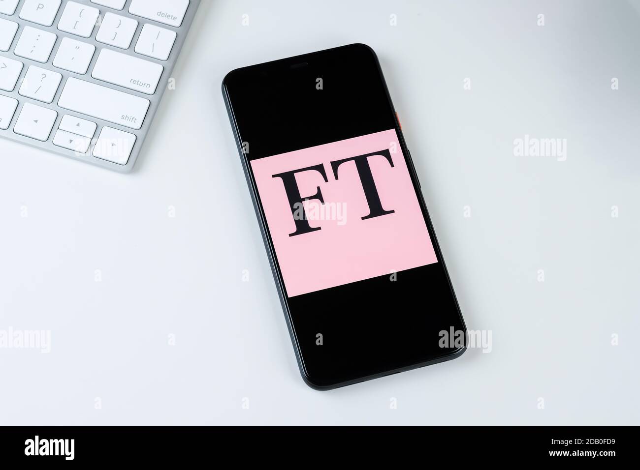Financial Times app logo on a smartphone screen Stock Photo - Alamy