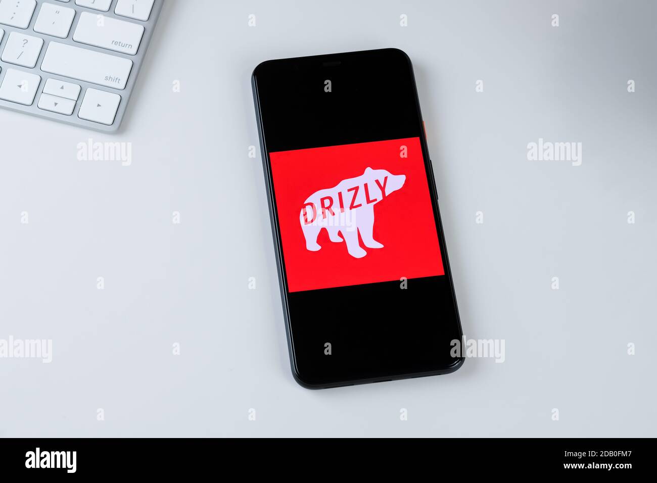 Drizly app logo on a smartphone screen Stock Photo - Alamy