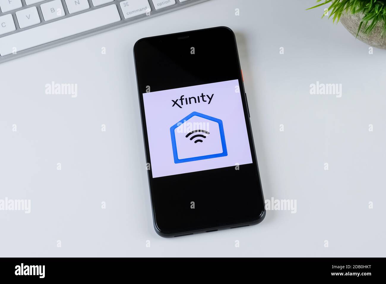Xfinity app logo on a smartphone screen Stock Photo - Alamy