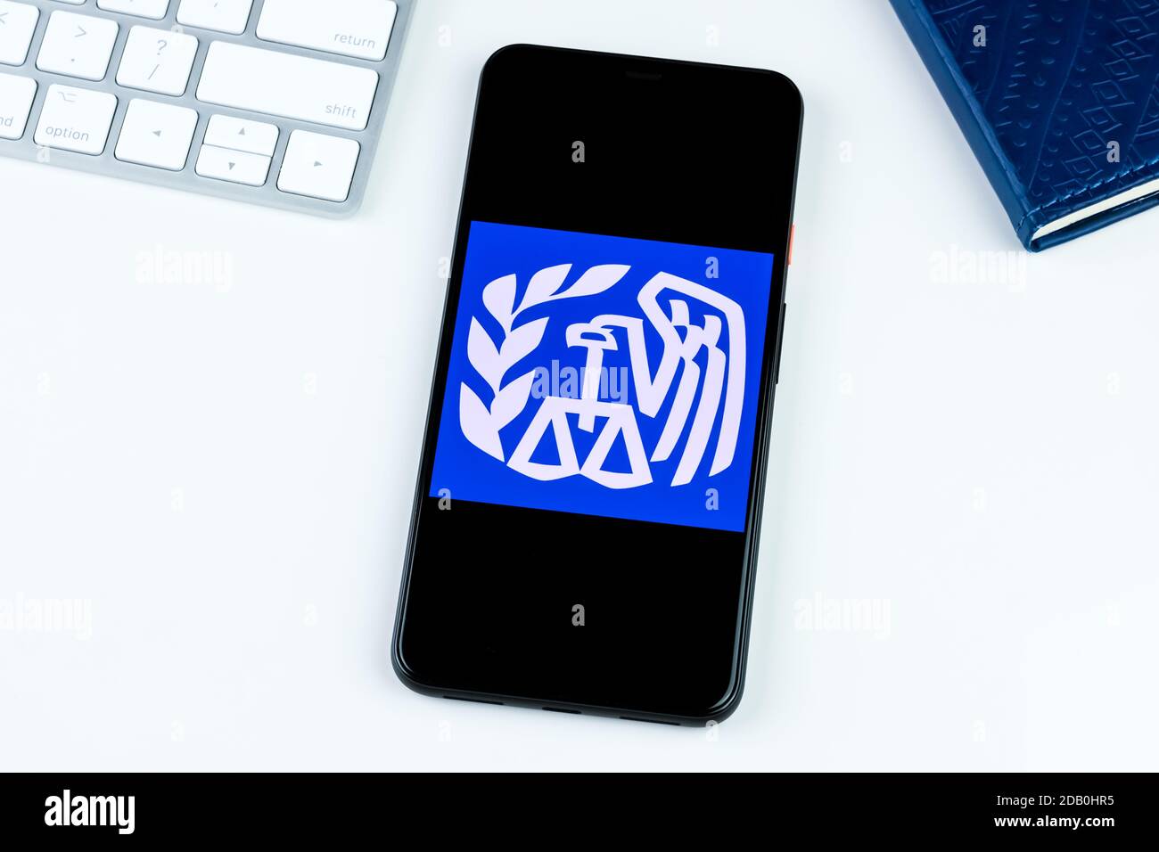 IRS2Go (Internal Revenue Service) app logo on a smartphone screen Stock ...