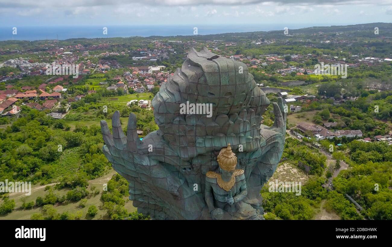 Landscape picture of tallest Garuda Wisnu Kencana GWK statue as Bali ...