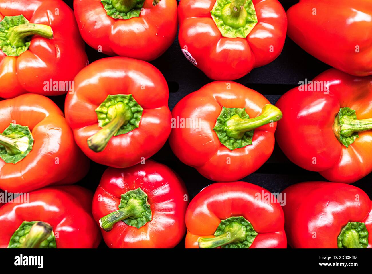 Nigerian Bell Peppers on display in supermarket Stock Photo - Alamy