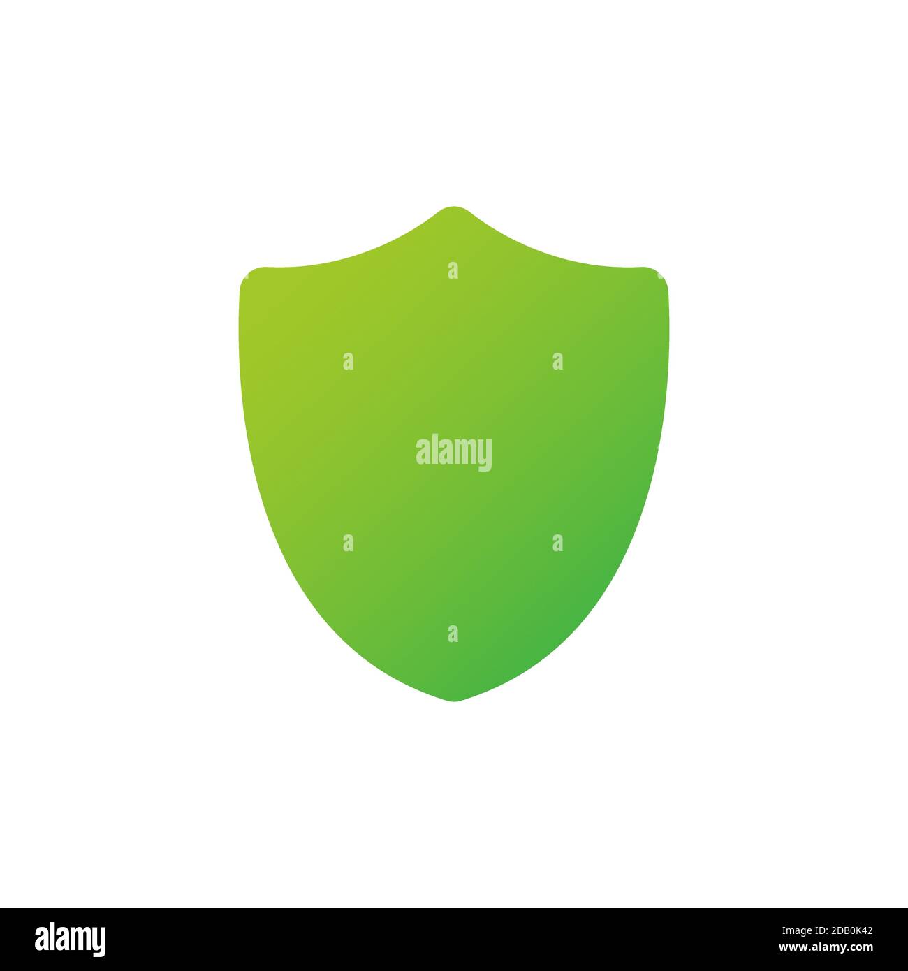 Blank green vector shield. Protection and security. Stock vector ...