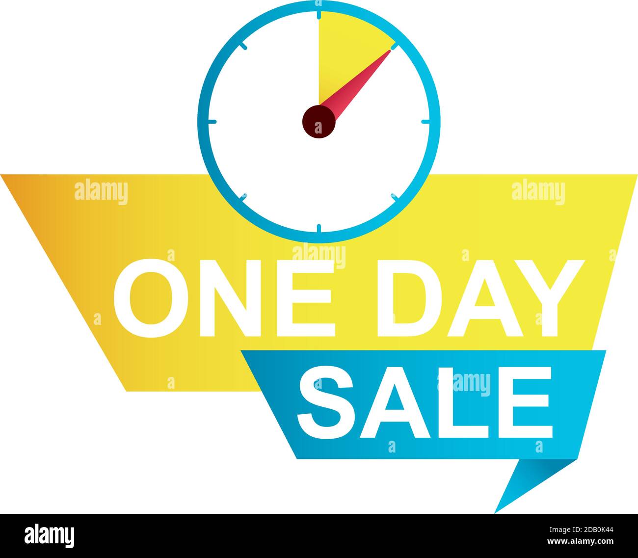 one day sale countdown badge vector illustration design Stock Vector ...
