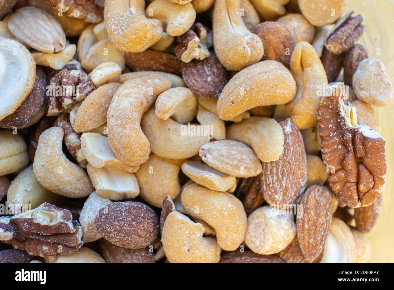 Collection of Nuts - in a bowl ready to eat Stock Photo - Alamy
