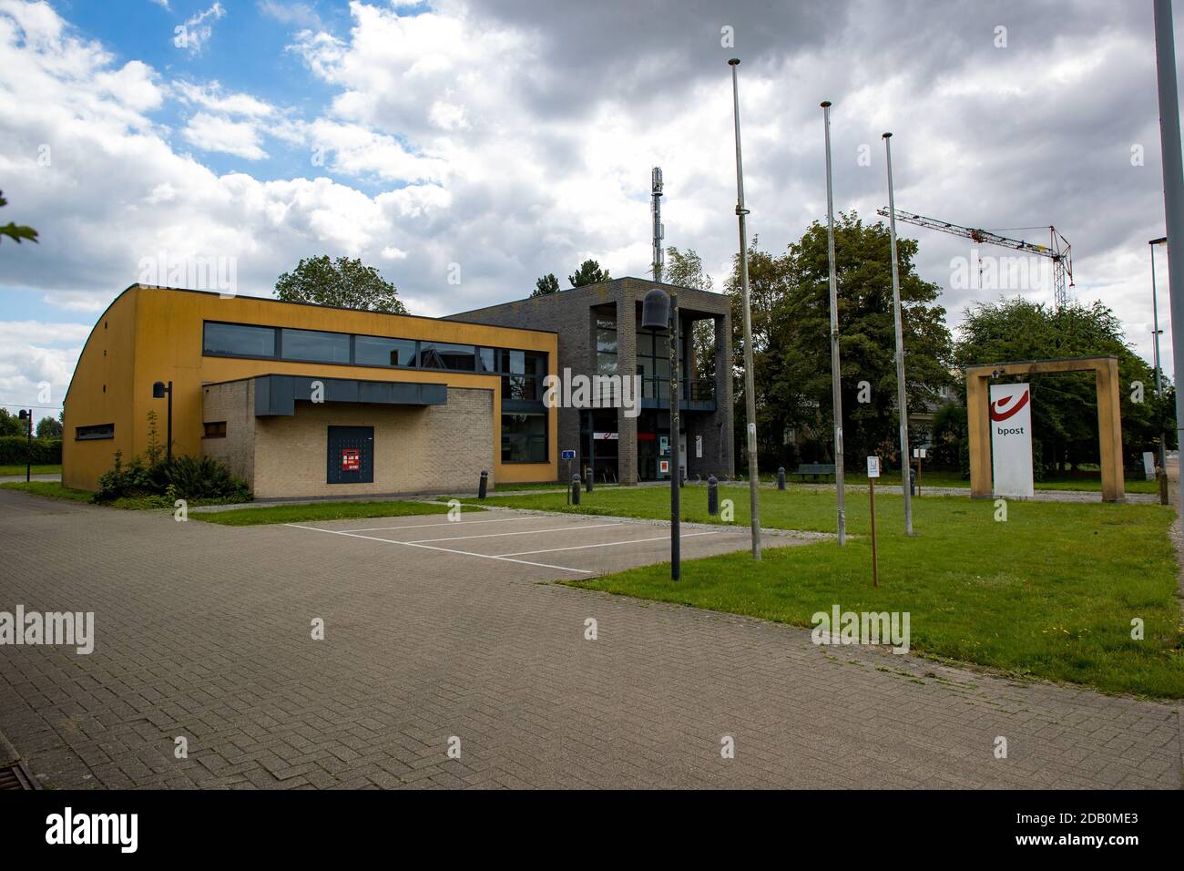 Illustration picture shows the bpost post office in Alveringem ...