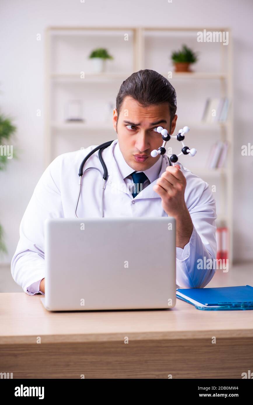 Male student doctor in education concept Stock Photo - Alamy