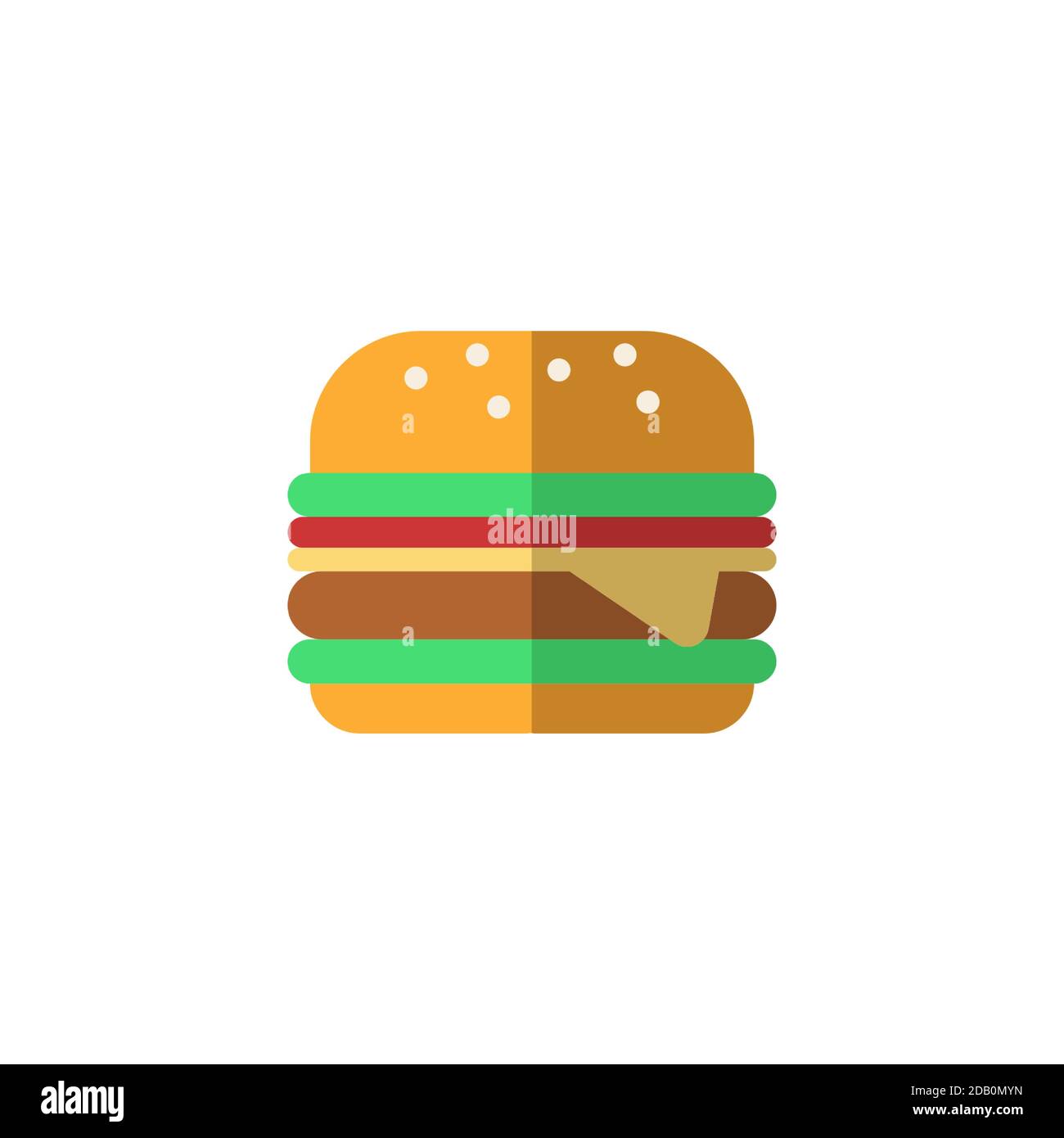 Burger icon. Simple element from grill and barbecue collection ...