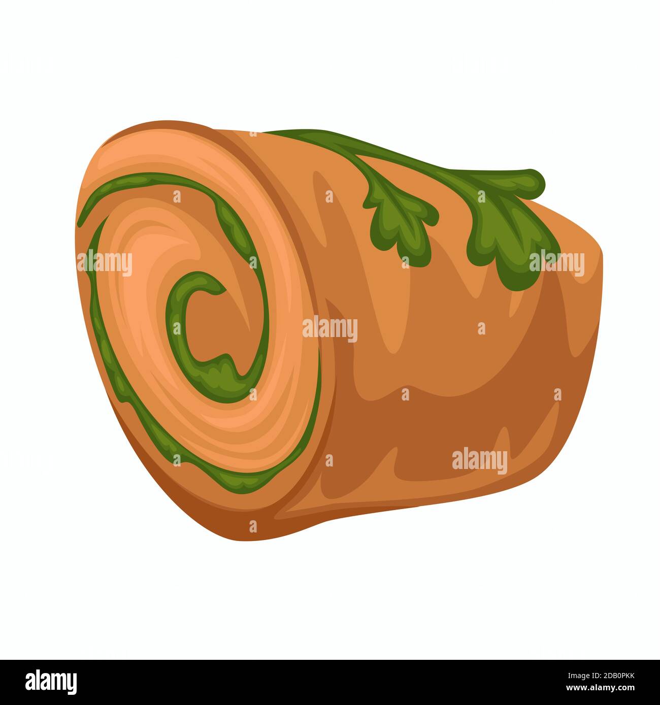 Chicken roll Stock Vector Images - Alamy