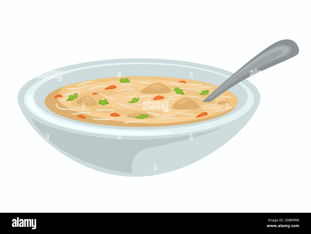Homemade broth soup carrot Stock Vector Images - Alamy