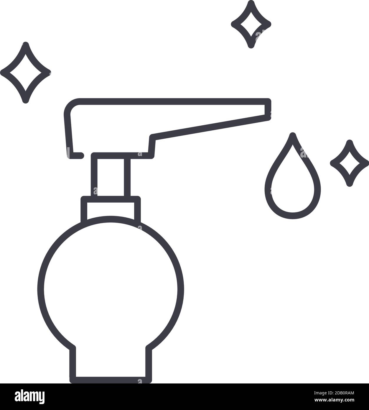 Primer icon, linear isolated illustration, thin line vector, web design ...