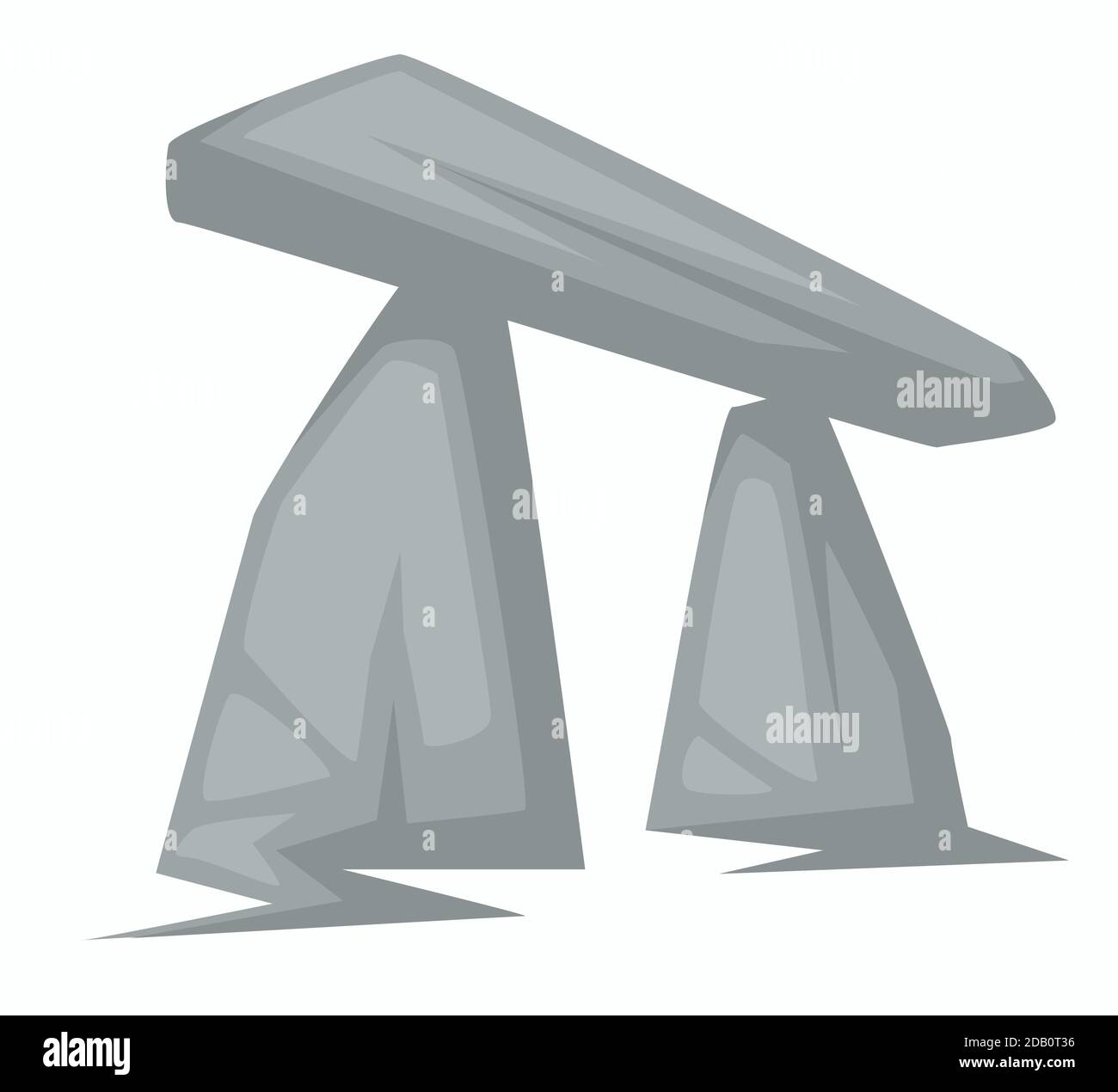 Stone age arch of rocks isolated prehistoric architecture Stock Vector ...