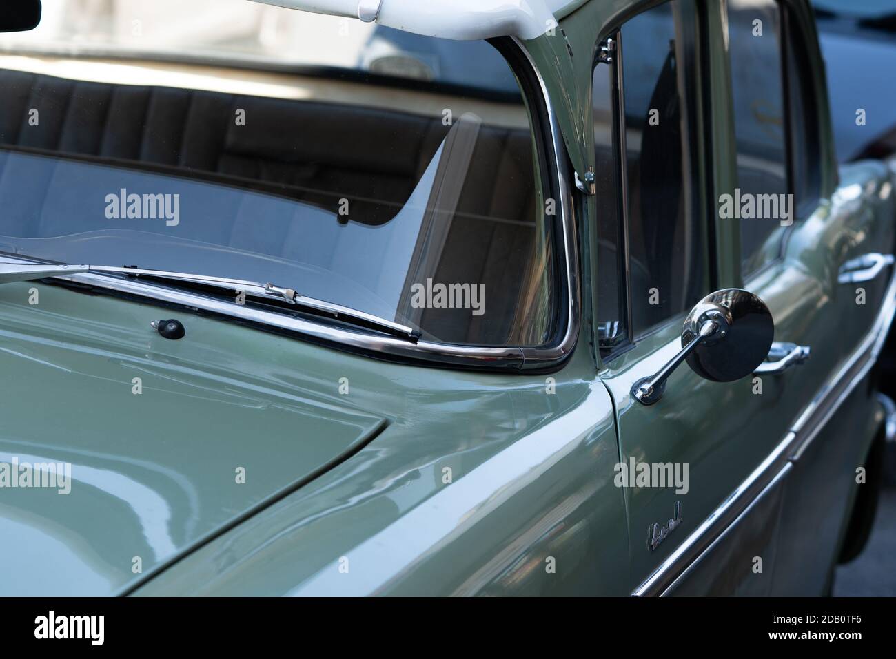 Vintage Green Classic Car . High quality photo 1950s - 1960s Stock ...