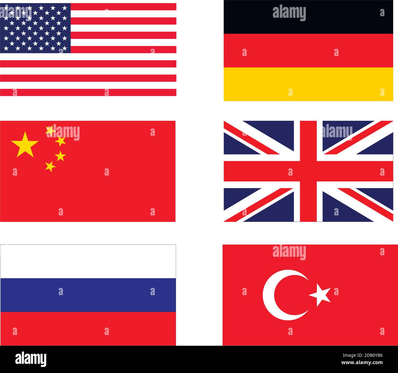 Uk russia flags Cut Out Stock Images & Pictures - Alamy