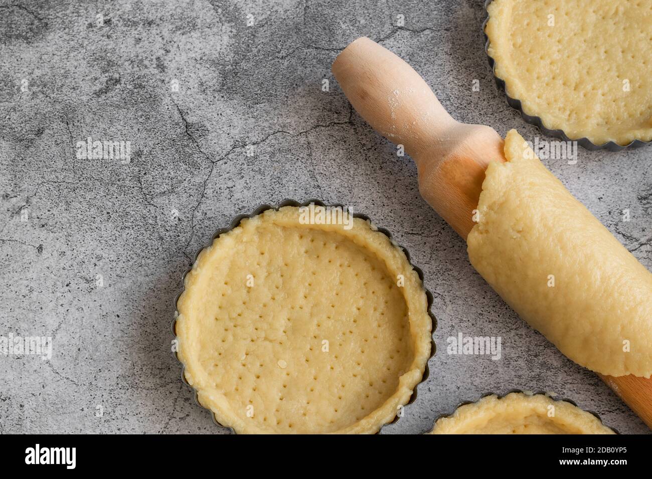 Short crust pastry for pies, cooking concept Stock Photo - Alamy