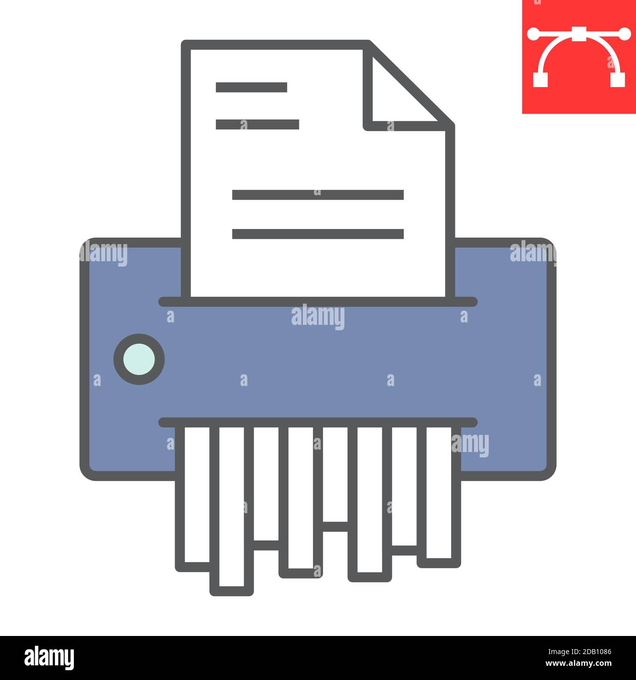 Shredder logo hi-res stock photography and images - Alamy