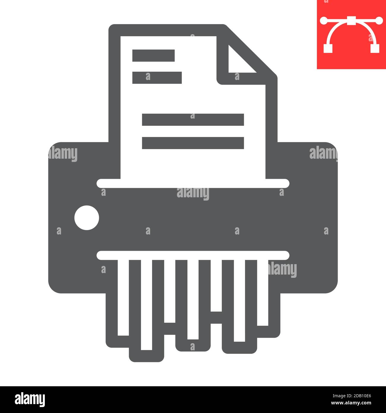 Shredder logo hi-res stock photography and images - Alamy