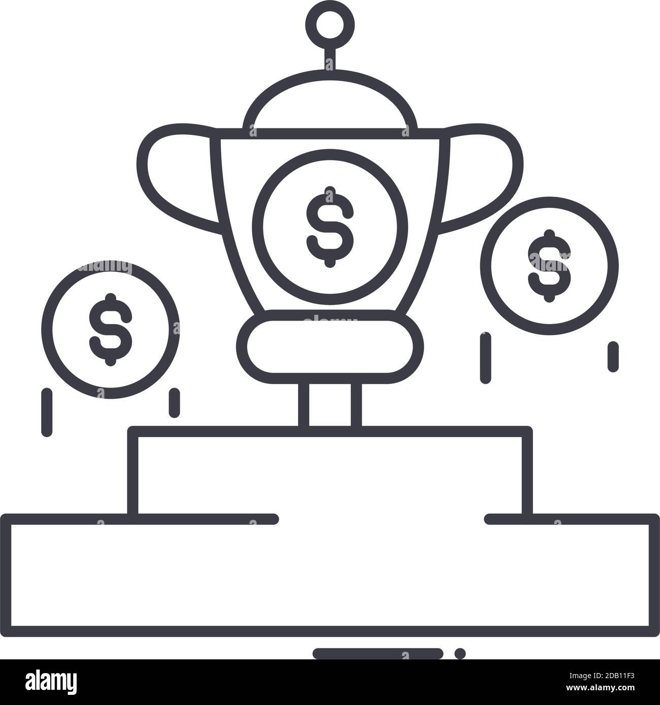 Premium segment icon, linear isolated illustration, thin line vector ...