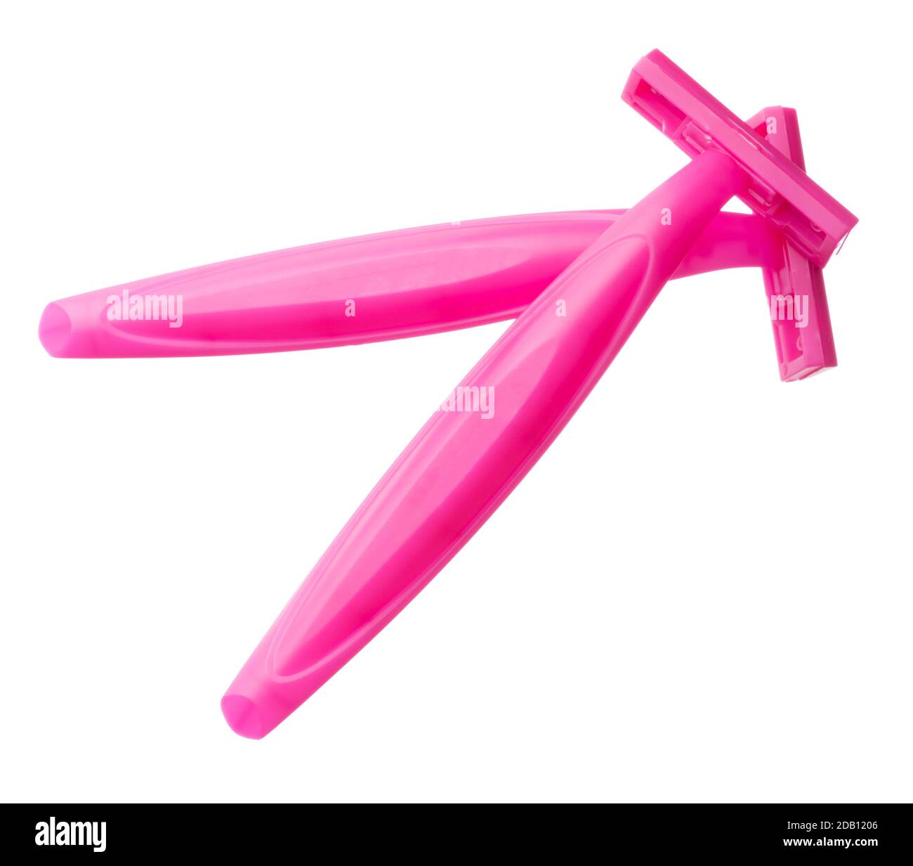 Female pink razor shaver isolated on white background Stock Photo - Alamy